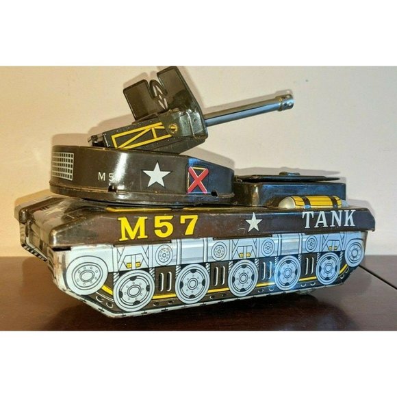 Yonezawa | Toys | Vintage 95s Yonezawa M57 Usa Toy Tin Litho Tank ...